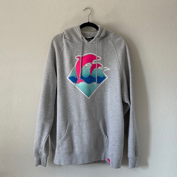 Pink Dolphin | Sweaters | Pink Dolphin Hoodie Grey Xl | Poshmark